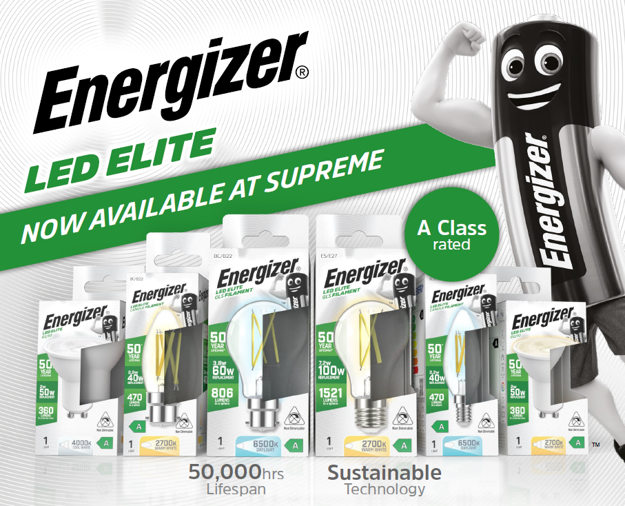 NEW COLLECTION: Energizer Elite A-Rated LED Lamps – Provider Europe